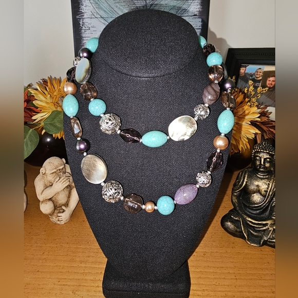 Premier Designs | Jewelry | Premier Designs Beaded Double Strand Choker ...